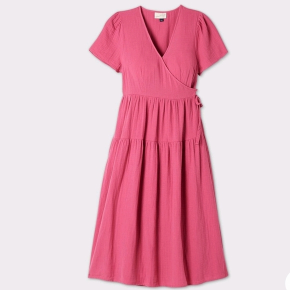 Universal Thread | Dresses | Universal Thread Short Sleeve Wrap Dress ...